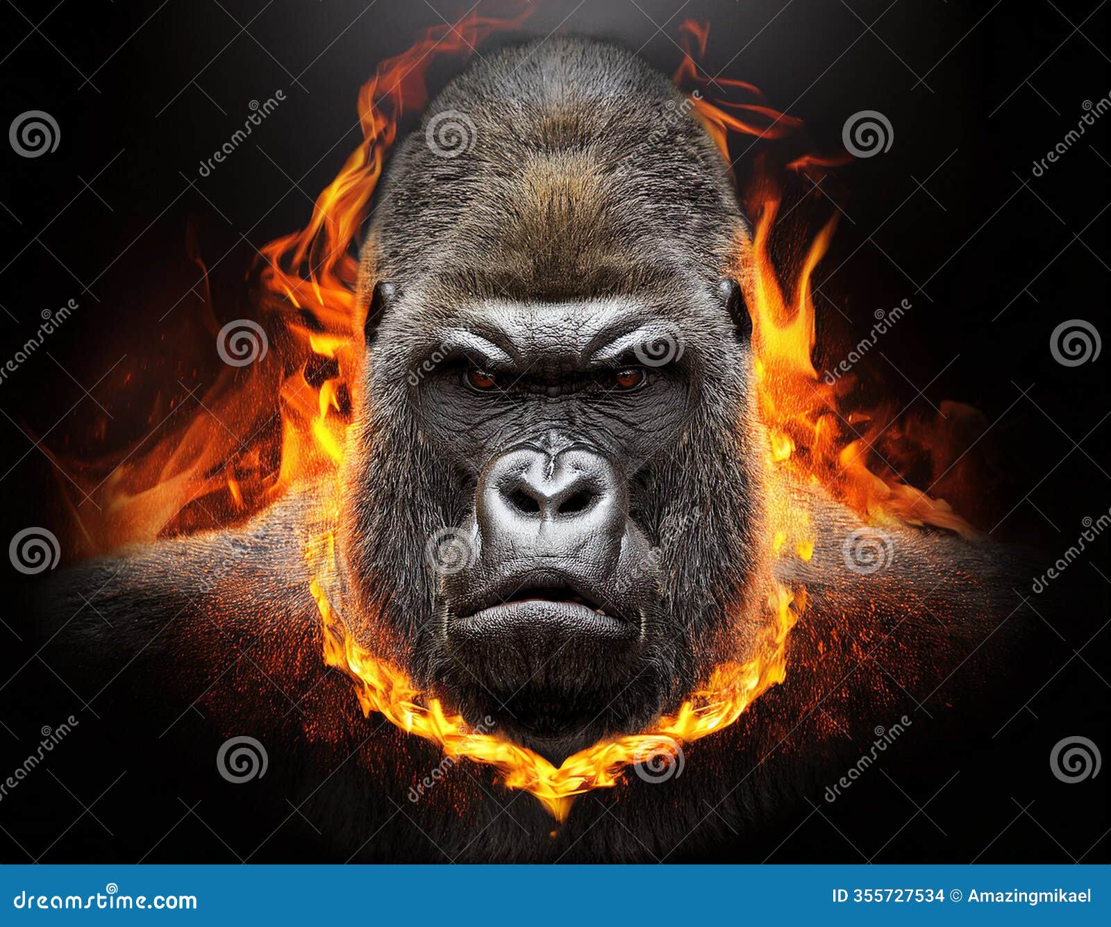 An Angry Gorilla Stock Photography | CartoonDealer.com #20284184
