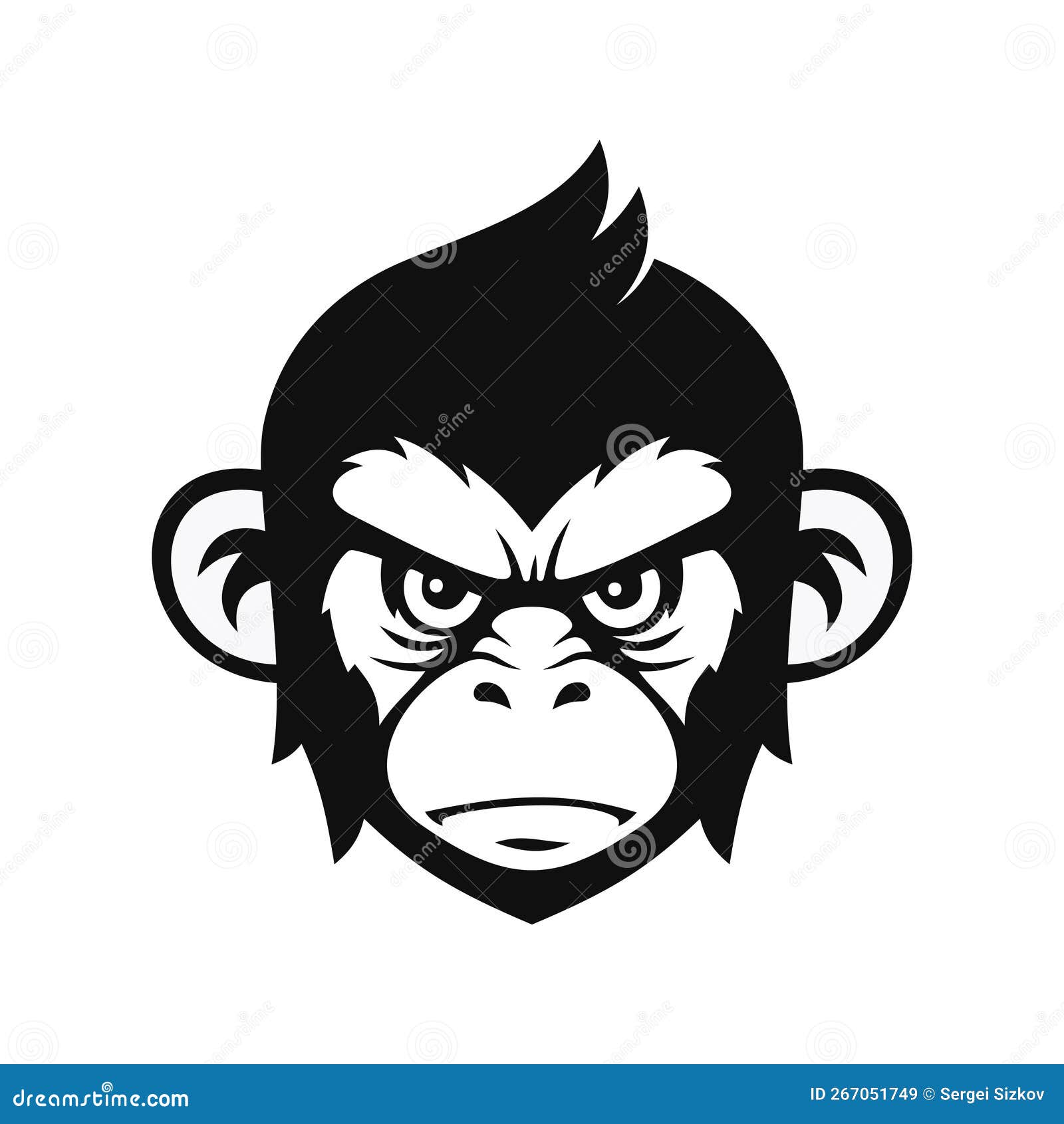 Angry Chimp Face
