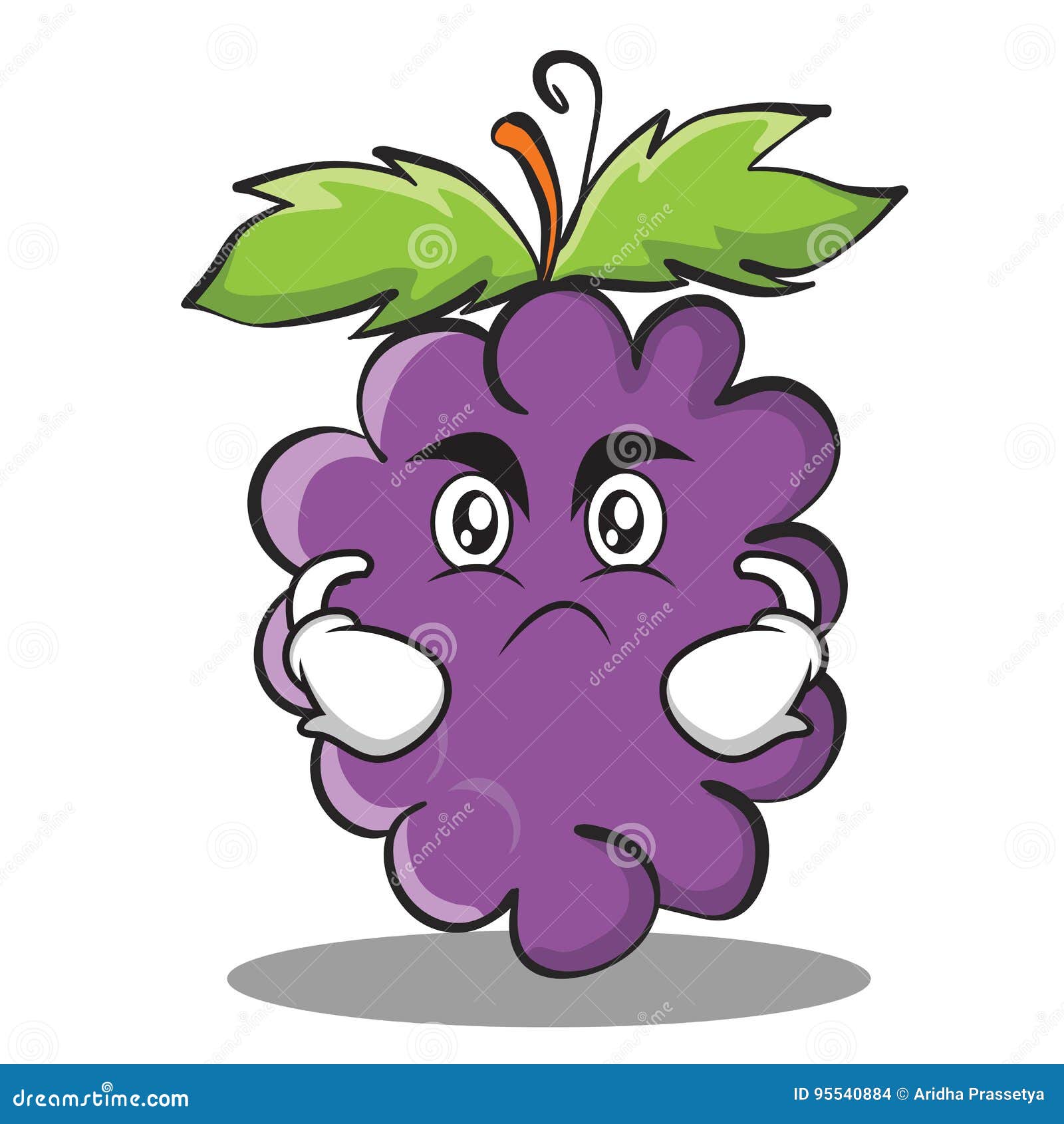 Angry Grape Character Cartoon Collection Stock Vector - Illustration of ...