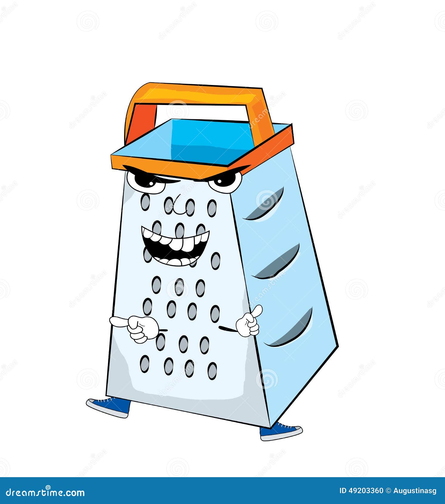 Angry grater cartoon stock illustration. Illustration of tool - 49203360