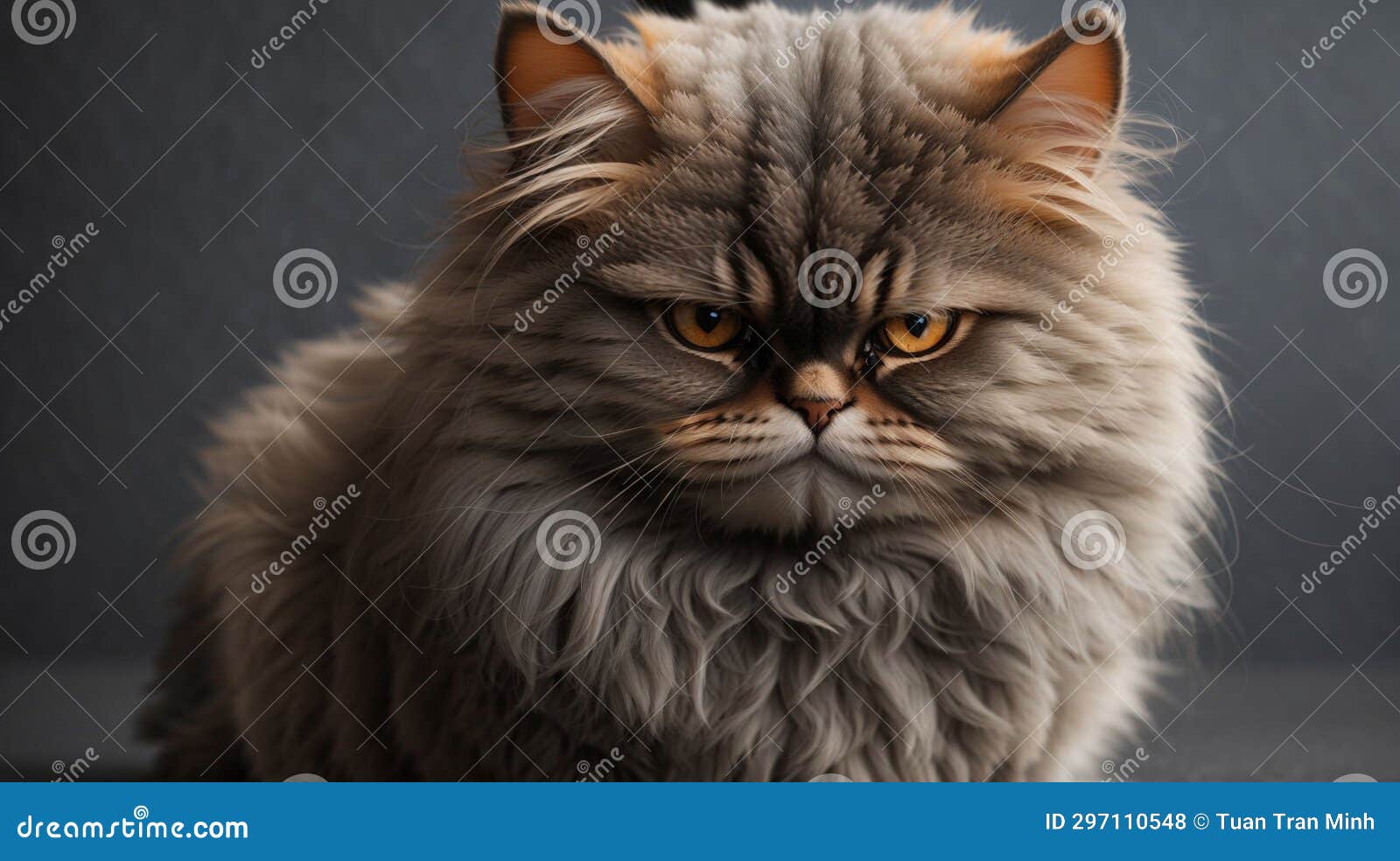Angry Persian Cat Stock Image | CartoonDealer.com #297110545