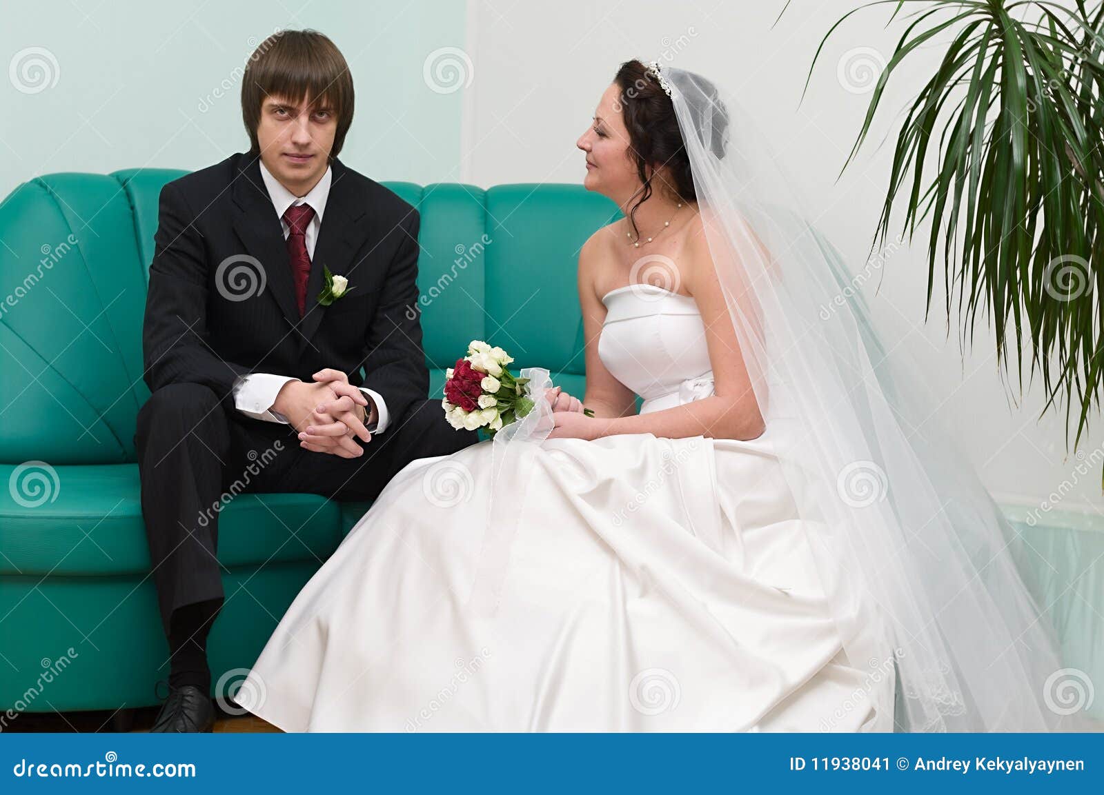 Angry groom and calm bride stock image. Image of celebration - 11938041