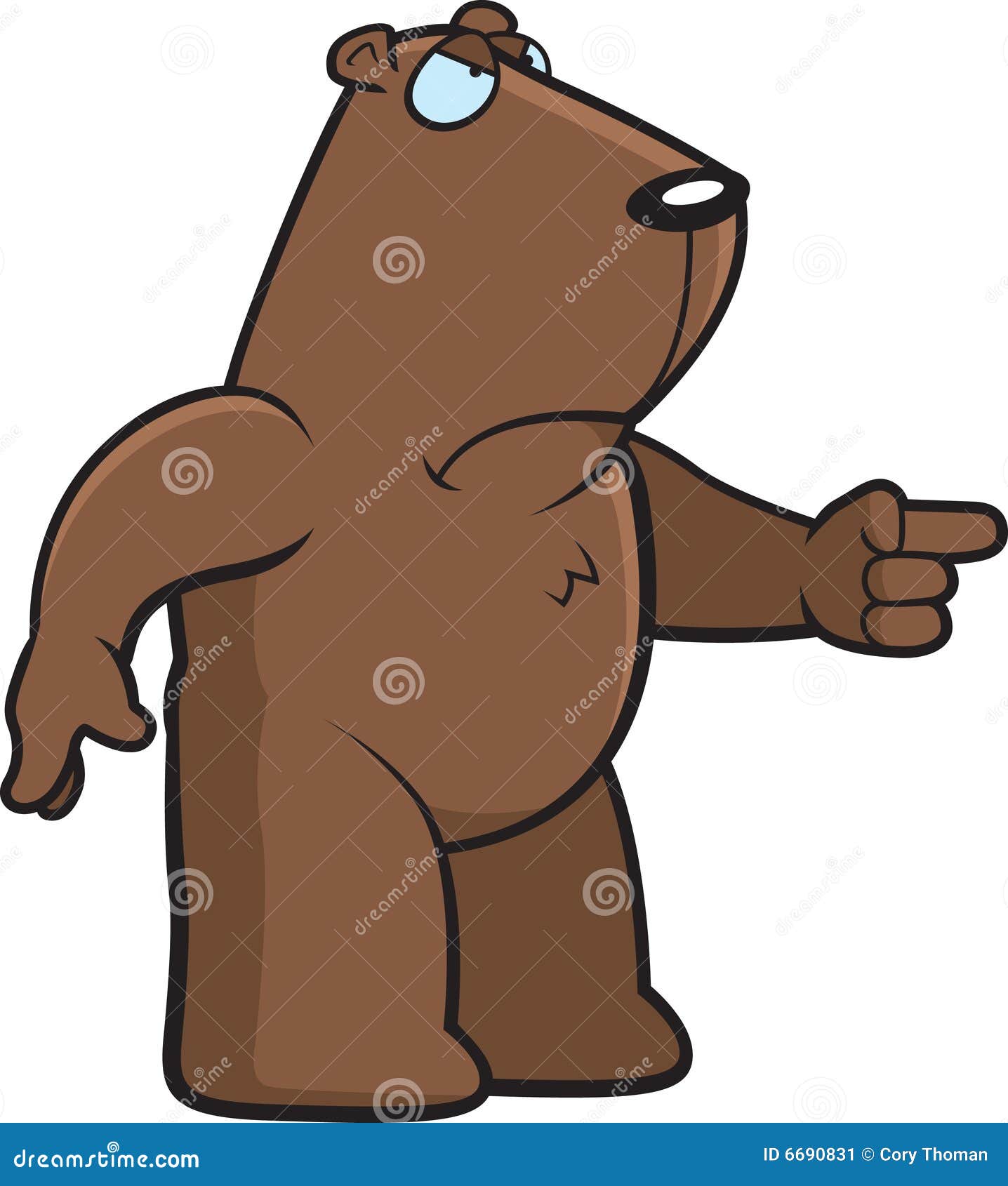 Angry Groundhog stock vector. Illustration of unhappy - 6690831