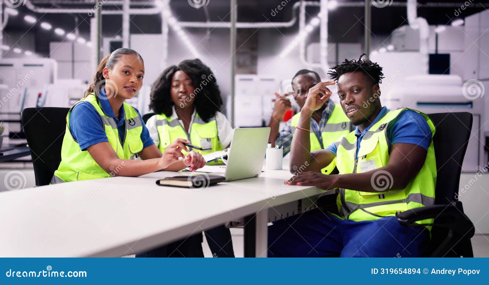 Angry Group in Video Conference Webinar Stock Illustration ...