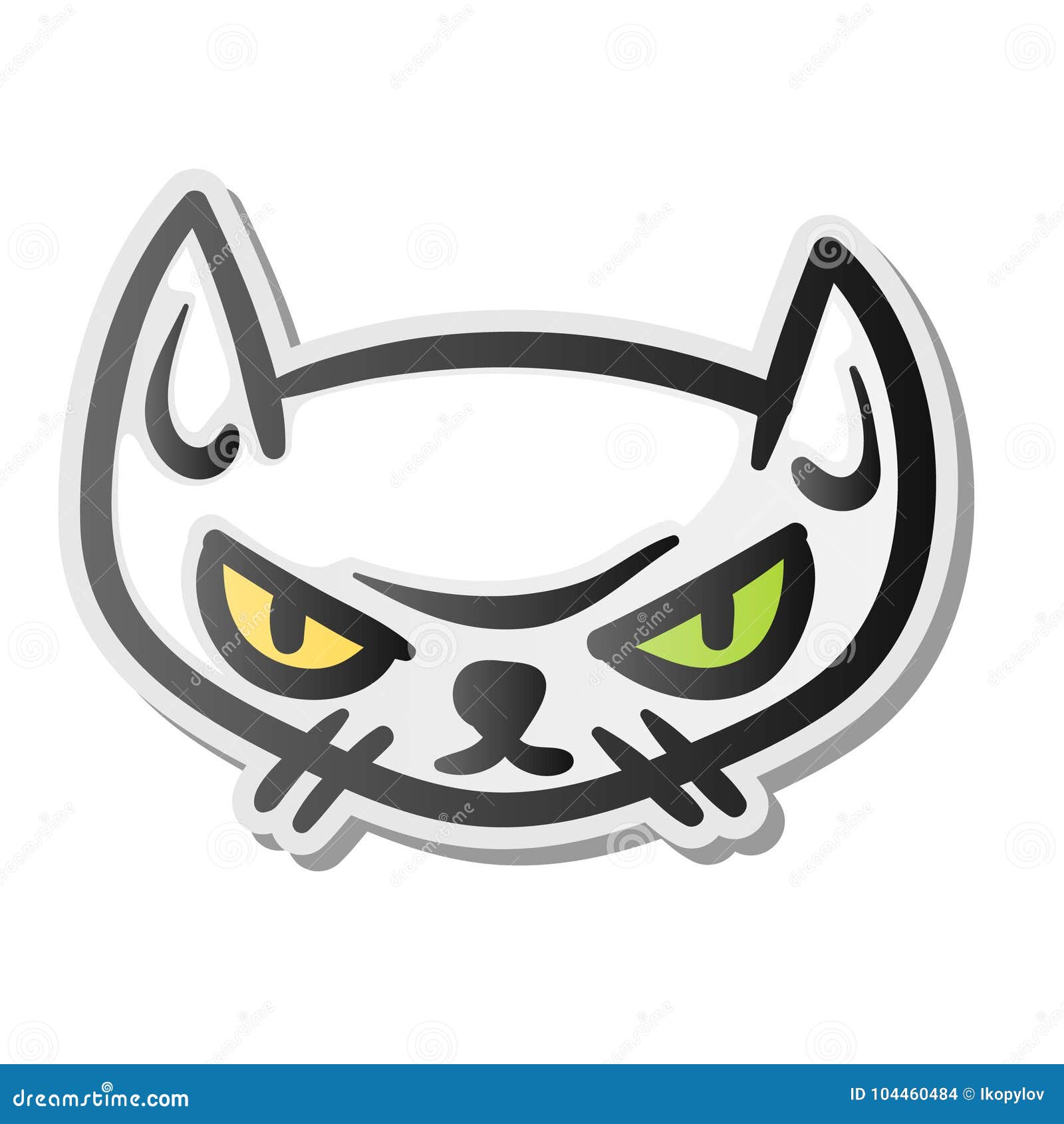Grumpy Emoji Isolated On White Background, Frowned Emoticon 3d ...