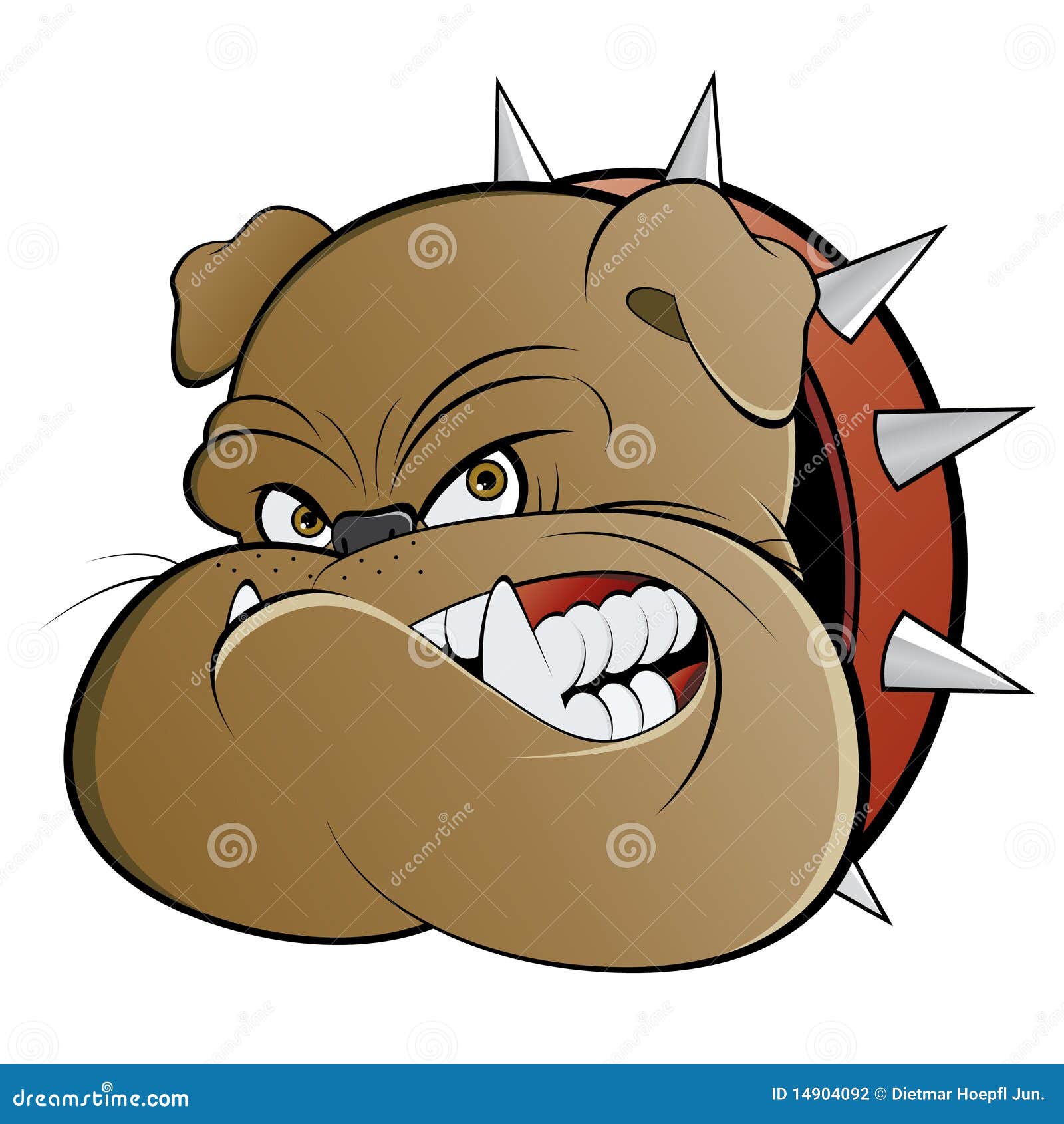 Angry Guard Dog Vector Illustration | CartoonDealer.com #14904092