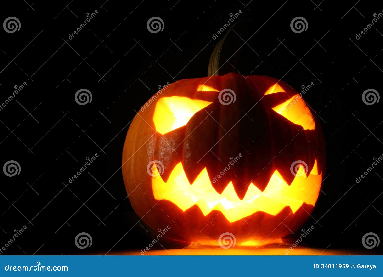 Angry halloween pumpkin stock image. Image of light, seasonal - 34011959