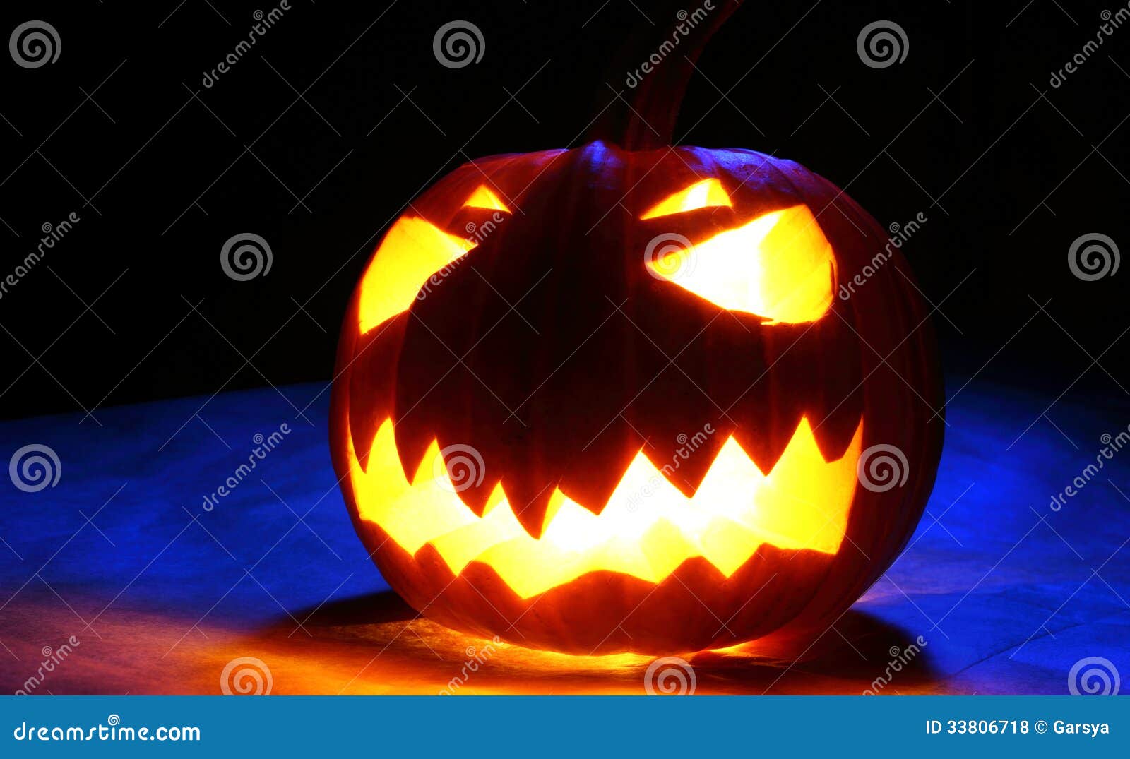 Angry halloween pumpkin stock photo. Image of night, halloween - 33806718