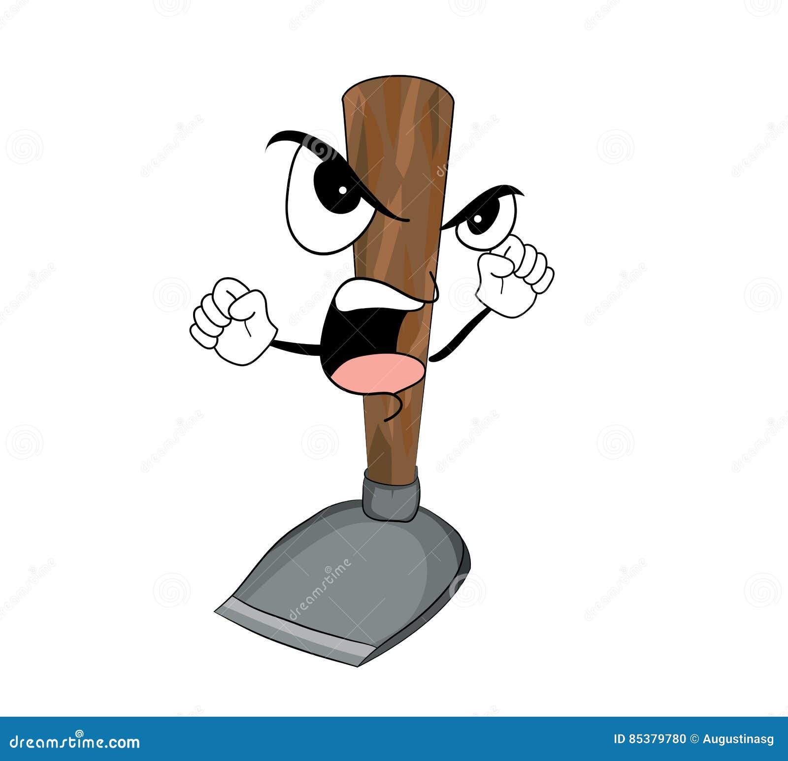 Angry Hoe Cartoon | CartoonDealer.com #85379780