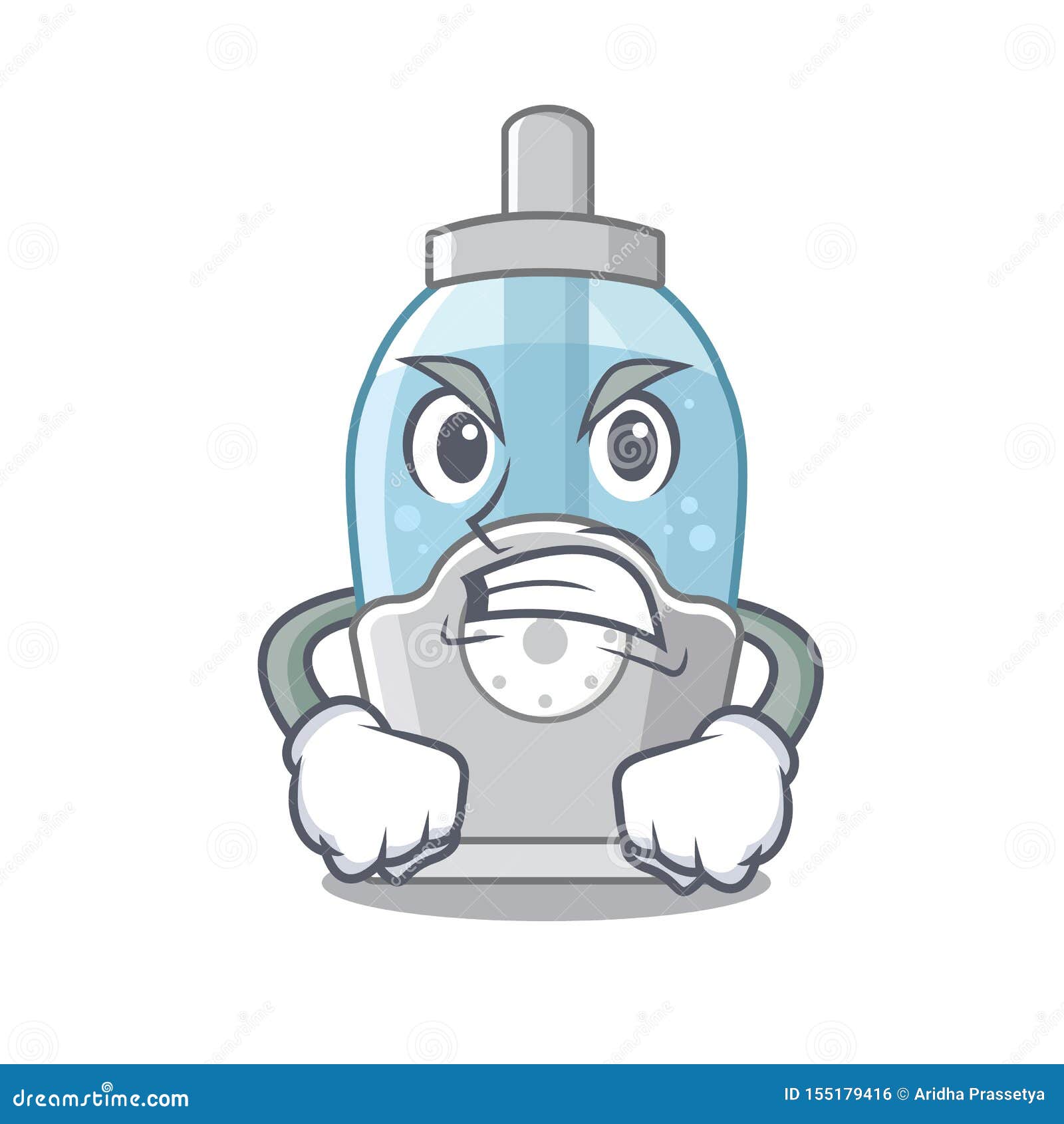 Angry Air Cooler Isolated With The Cartoon Vector Illustration ...
