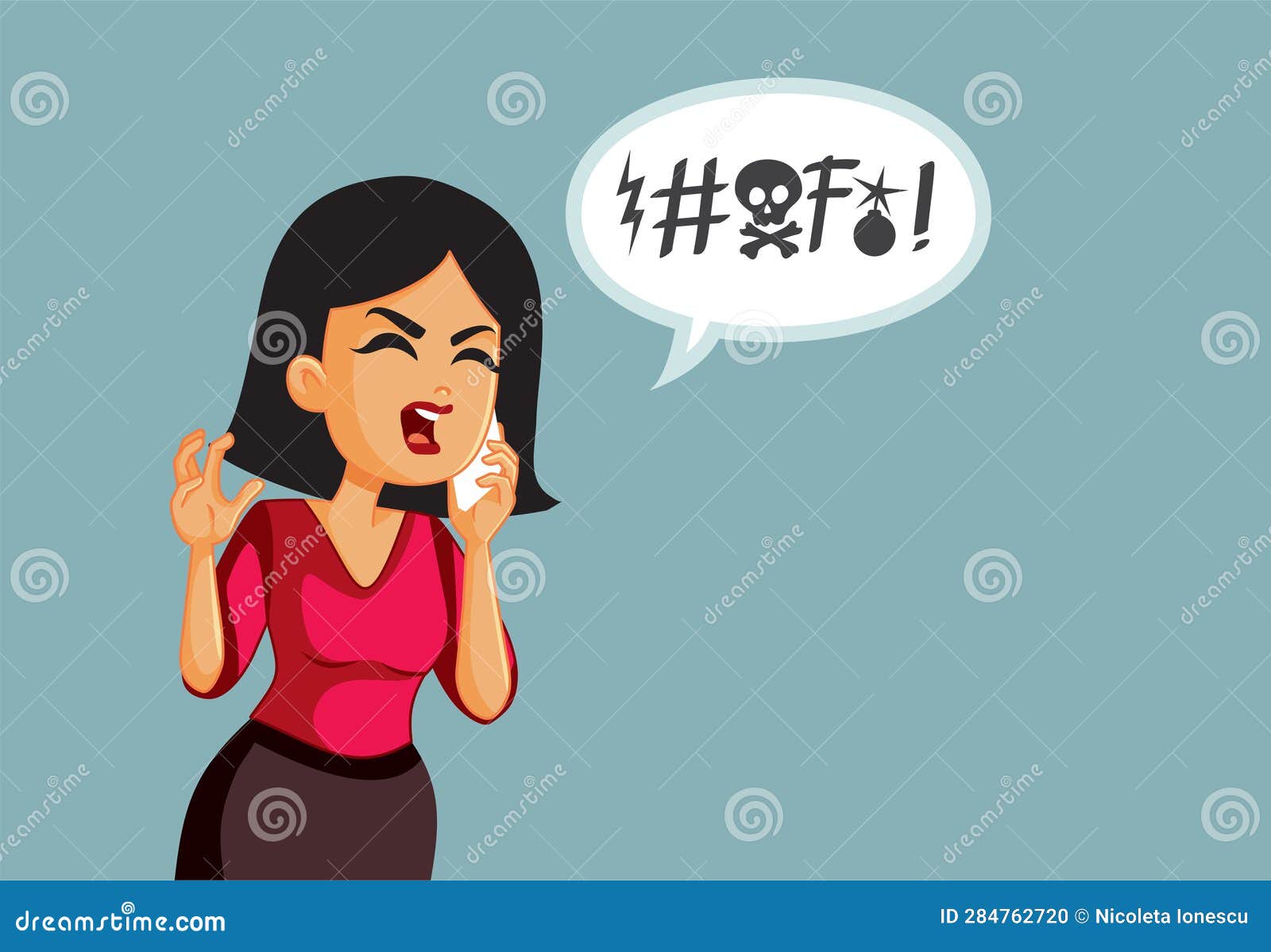 Foul Language And Swear Words. Bad Behavior Vector Illustration ... Foul Language And Swear Words. Bad Behavior Vector Illustration ...