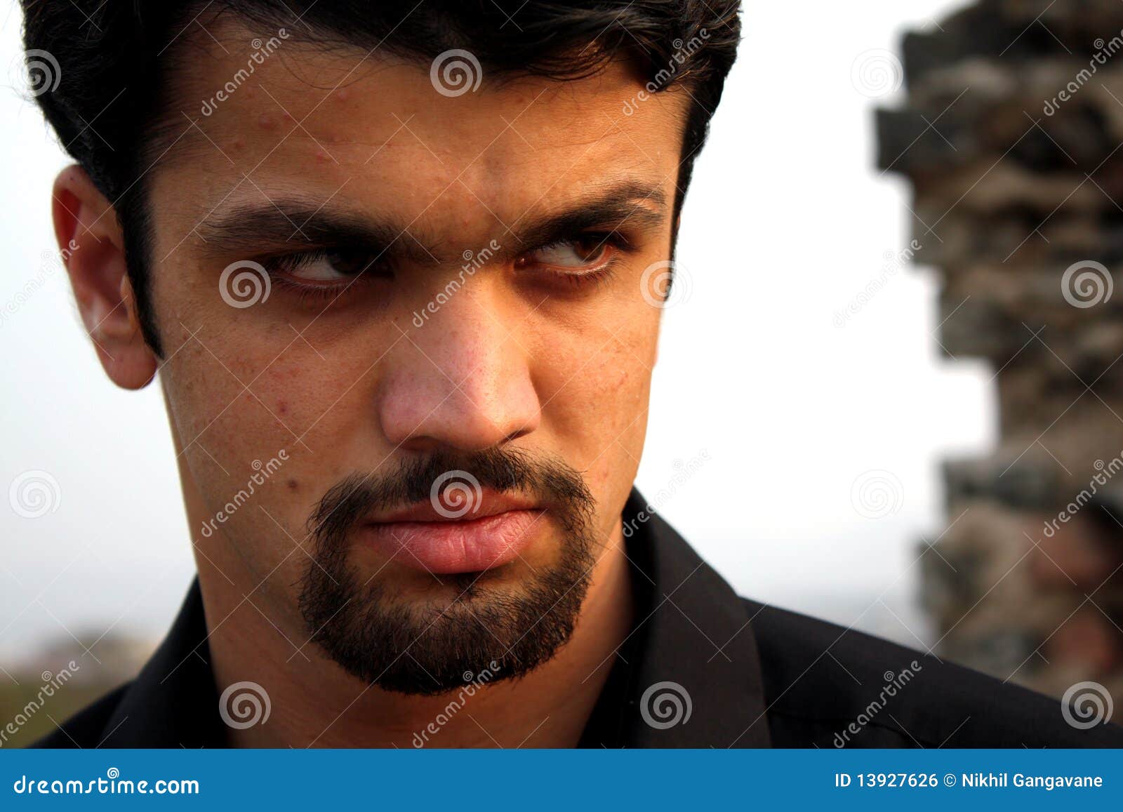 Angry Indian Man stock photo. Image of portrait, indians - 13927626