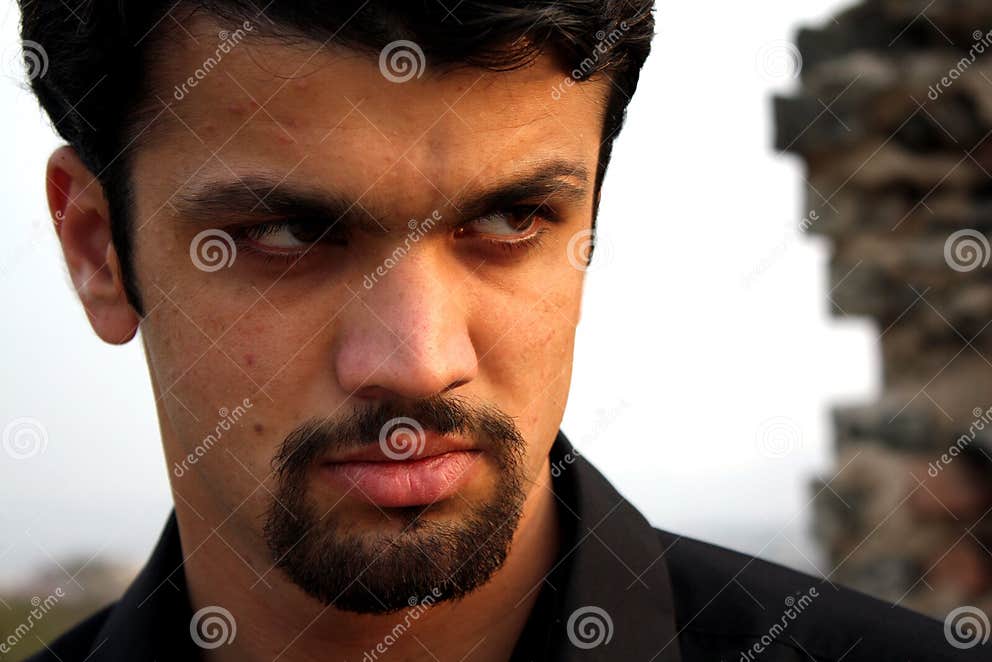 Angry Indian Man stock photo. Image of portrait, indians - 13927626
