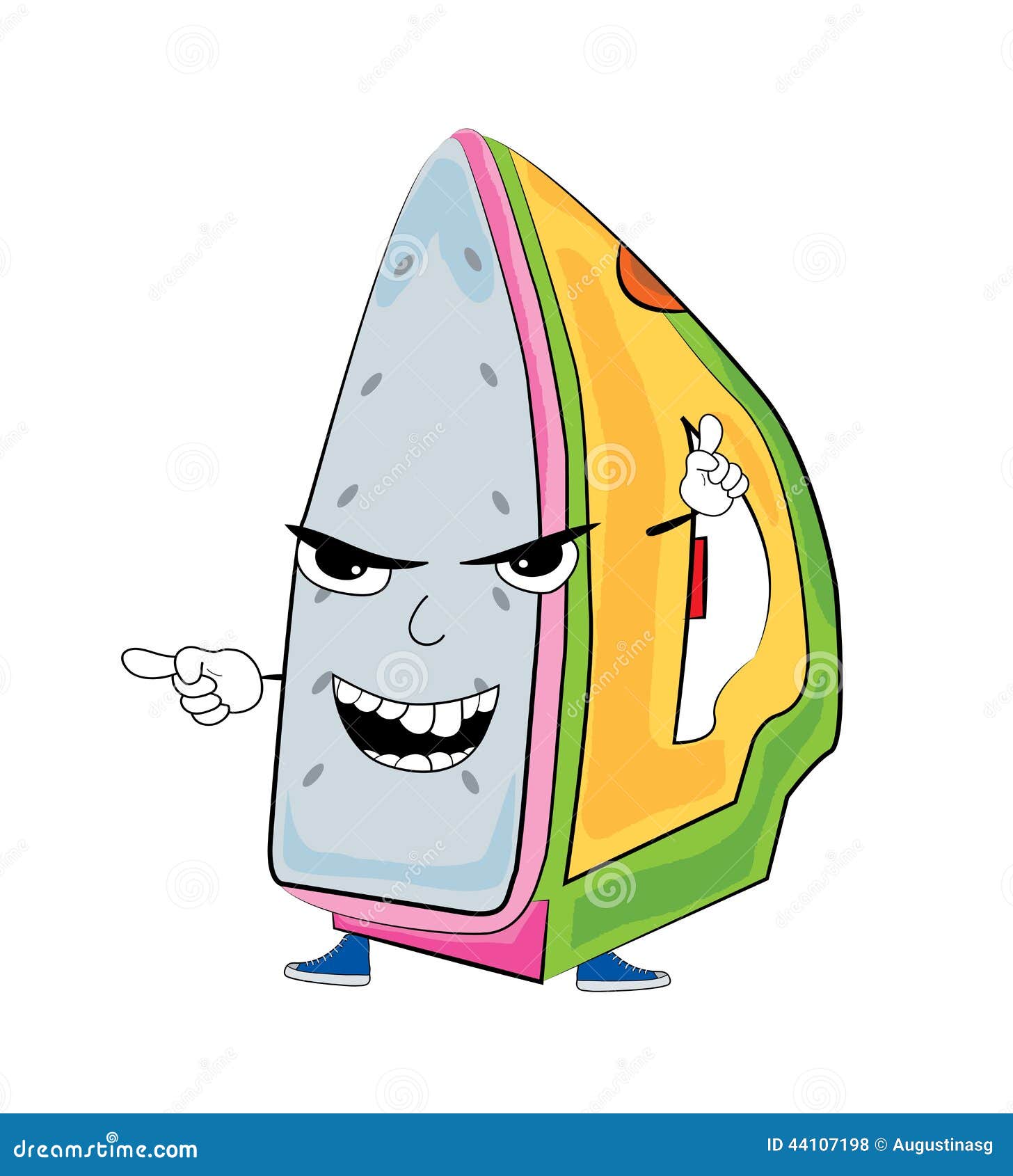 Angry iron cartoon stock illustration. Illustration of cartoon - 44107198