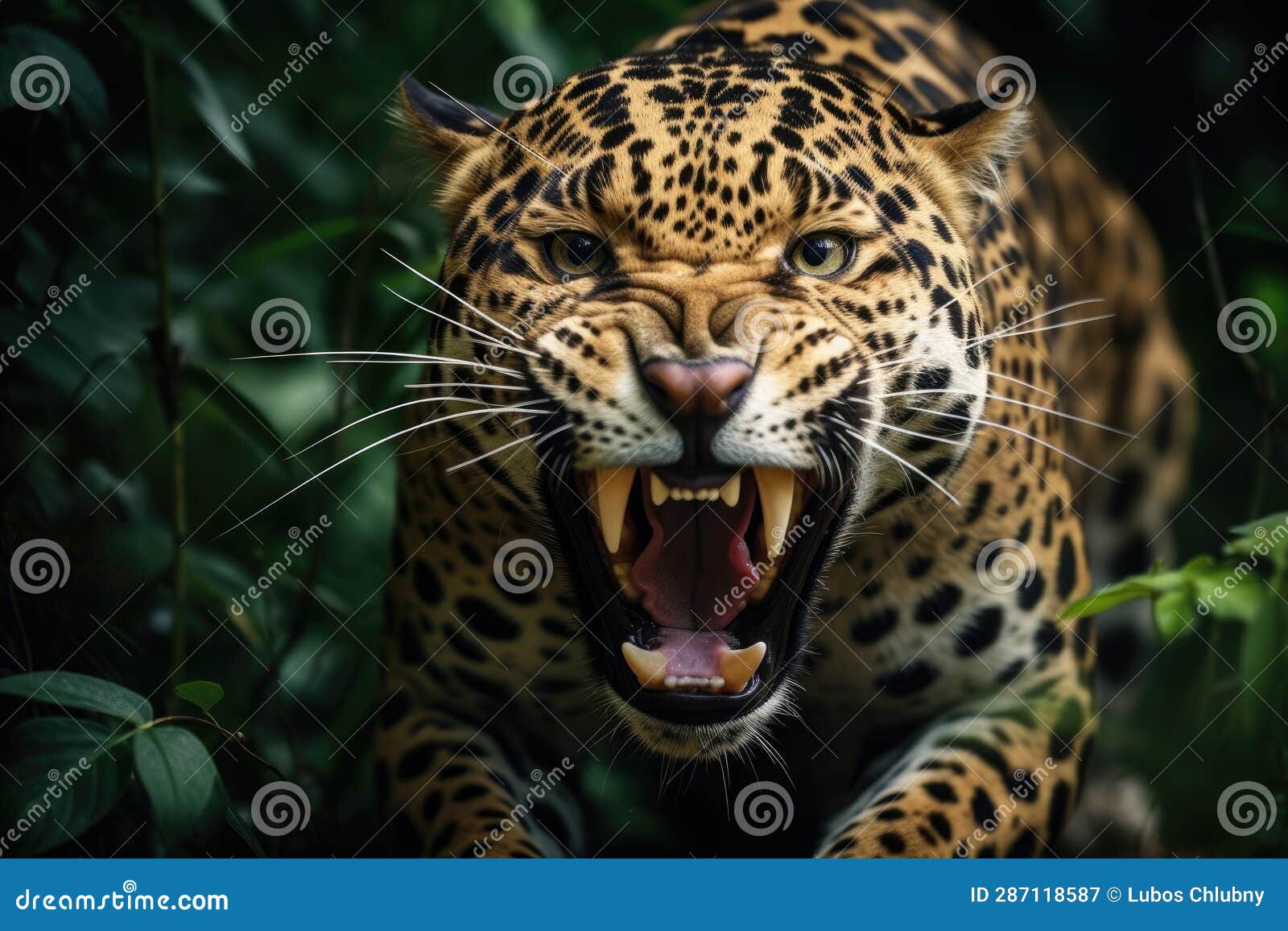 Angry Jaguar Leopard Mascot Esport Logo Designs Stock Photo ...