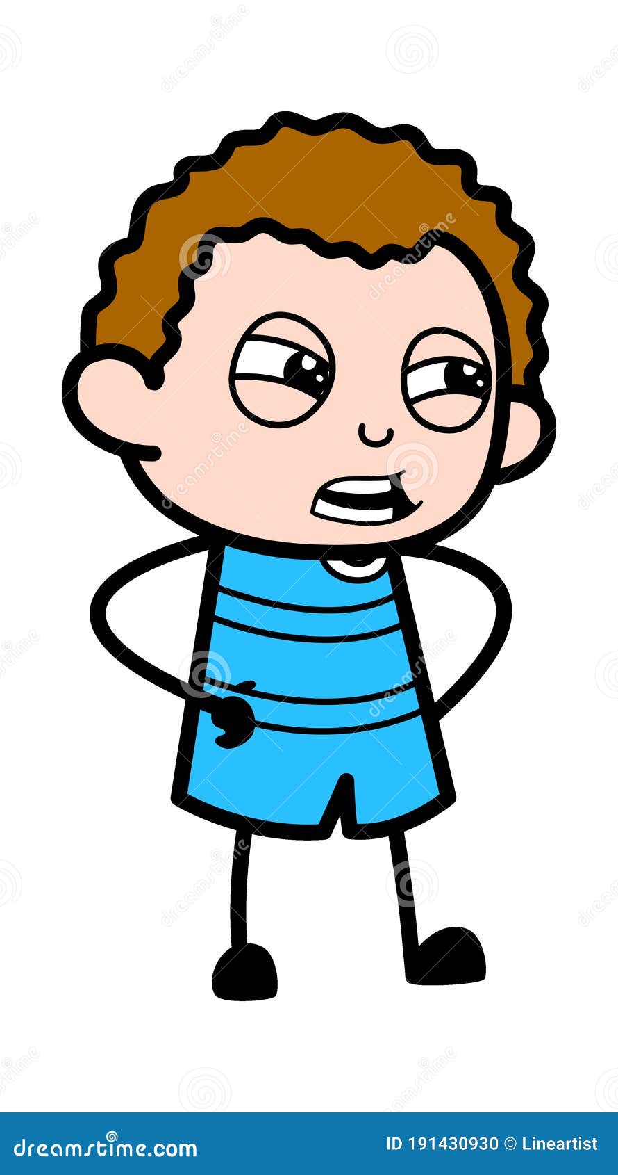 Angry Kid Talking Cartoon stock illustration. Illustration of ...