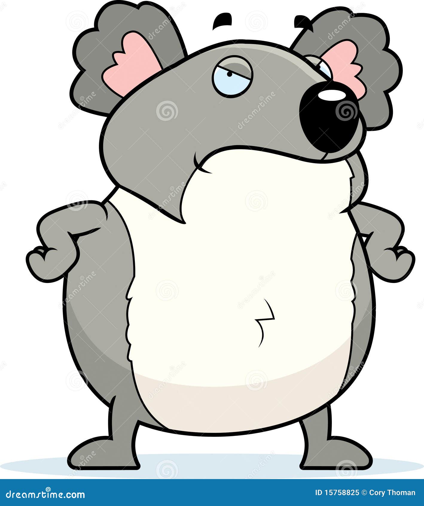 Angry Koala stock vector. Illustration of animal, koala - 15758825