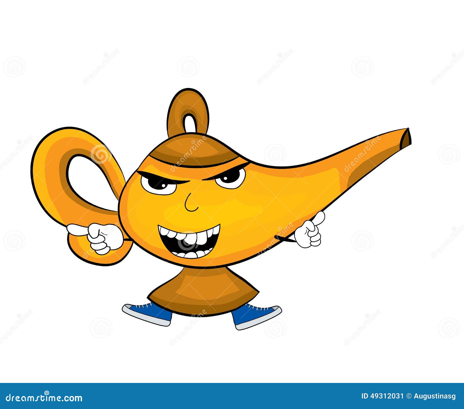 Angry lamp cartoon stock illustration. Illustration of symbol - 49312031