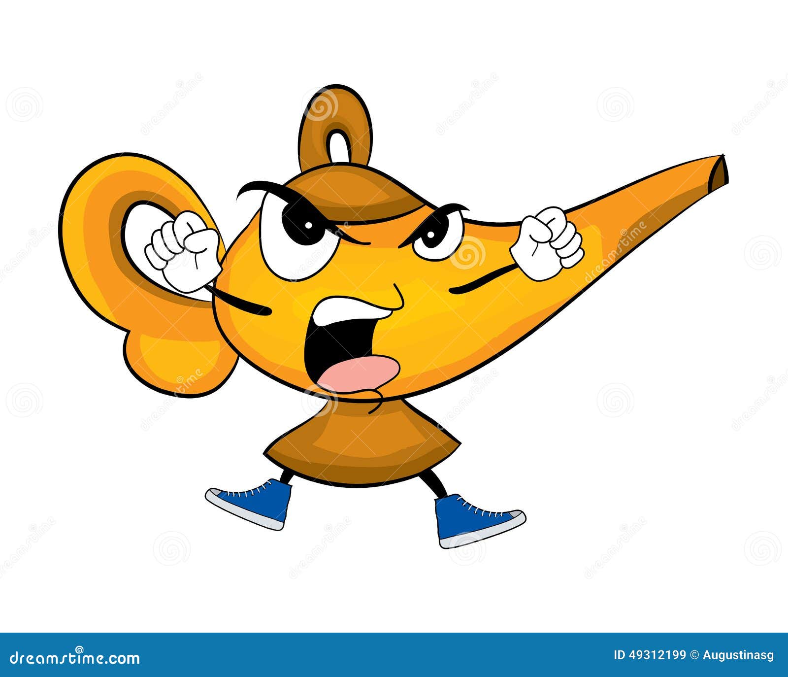 Angry Lamp Cartoon Royalty-Free Illustration | CartoonDealer.com #49314267