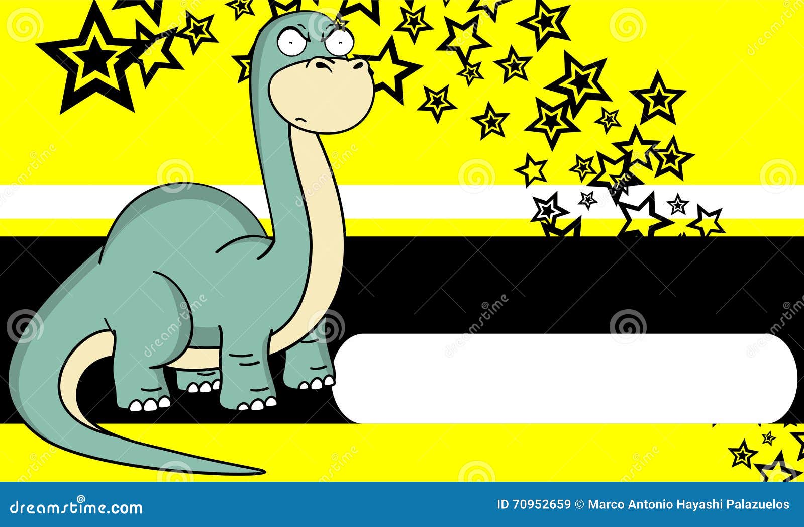 Angry Large Neck Dinosaur Expressions Cartoon Background Stock Vector ...