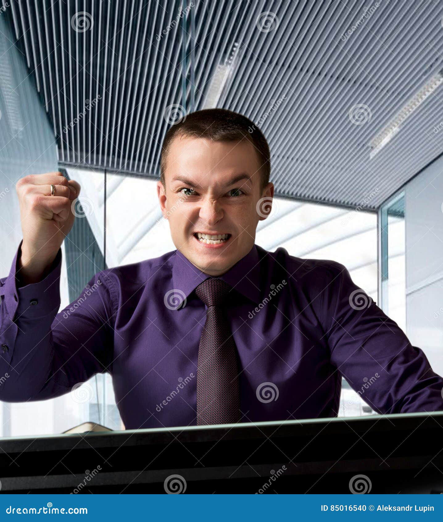 Angry Leader Yells at the Meeting Stock Photo - Image of leader, office ...