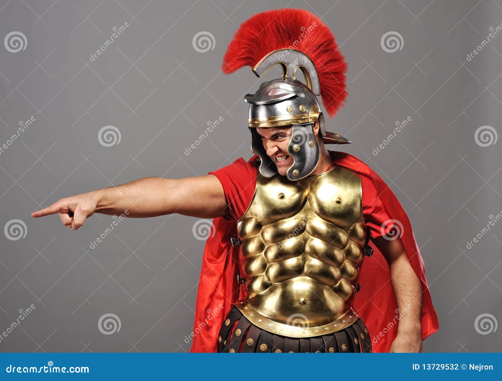Angry legionary soldier stock photo. Image of handsome - 13729532