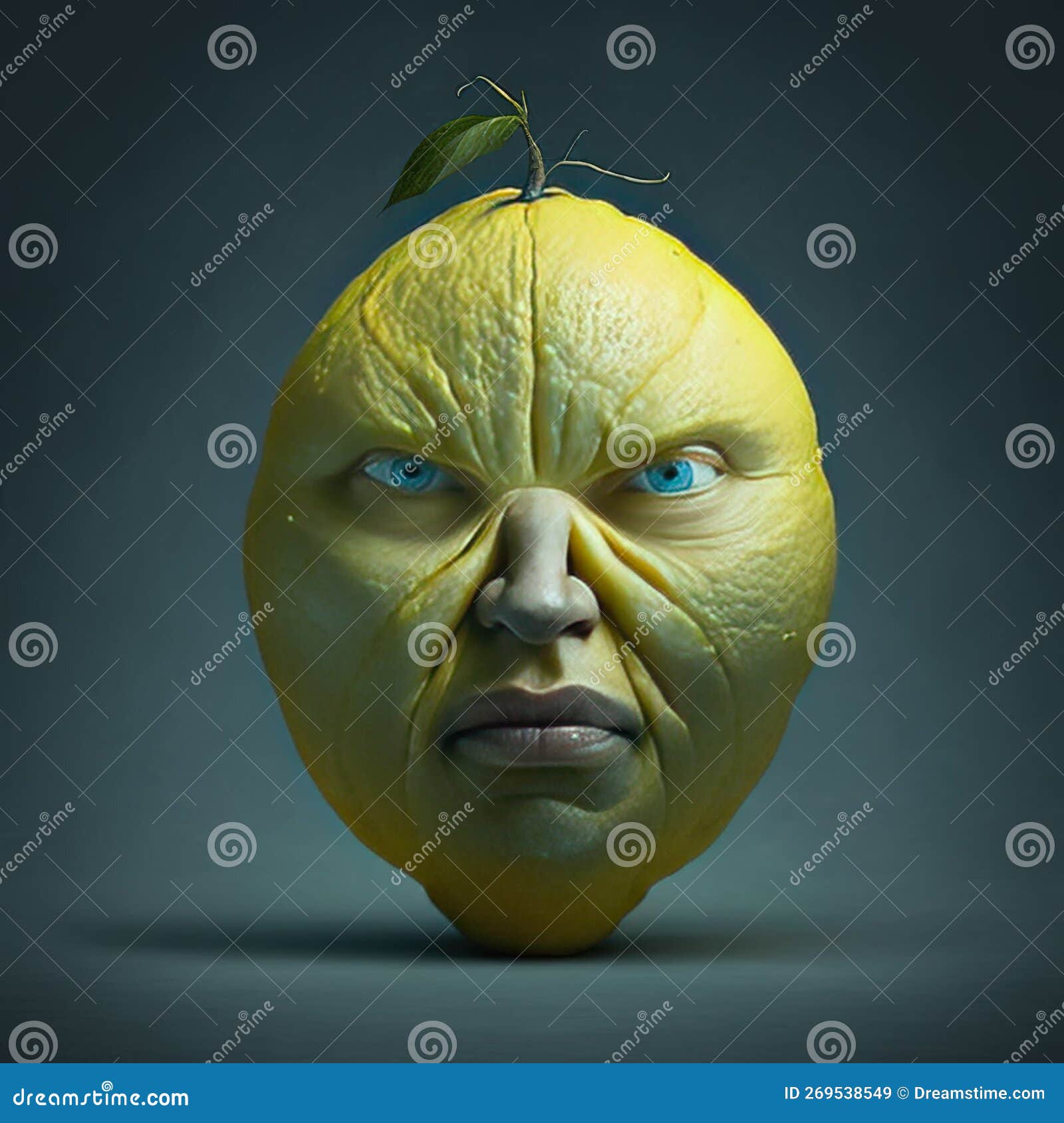 Angry Lemon Character Mascot Isolated Cartoon In Flat Style Design ...