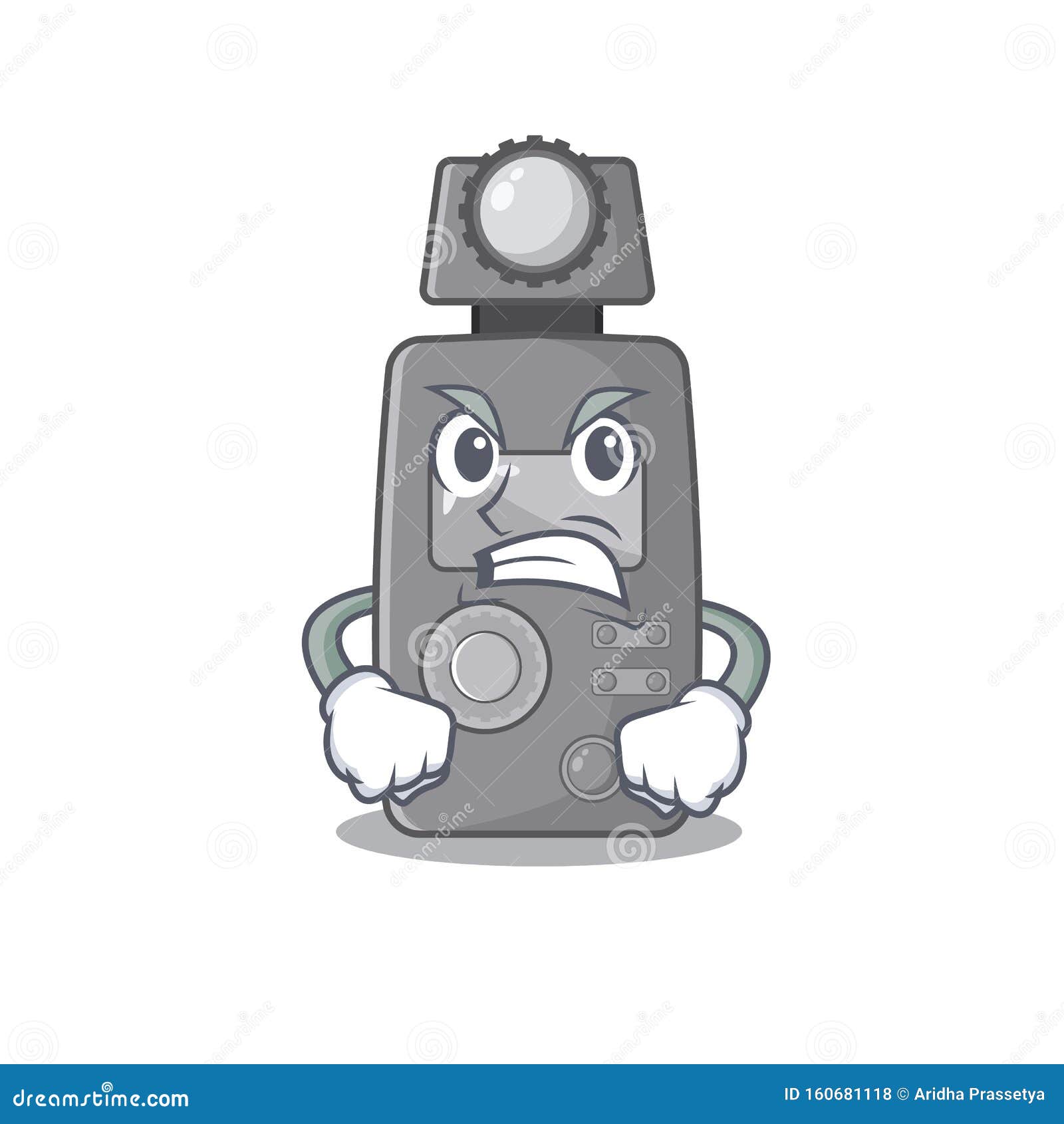 Angry Light Meter on the Cartoon Table Stock Vector - Illustration of ...