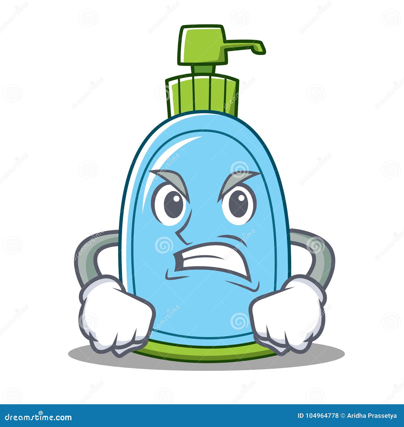 Angry Liquid Soap Character Cartoon Stock Vector - Illustration of bath ...