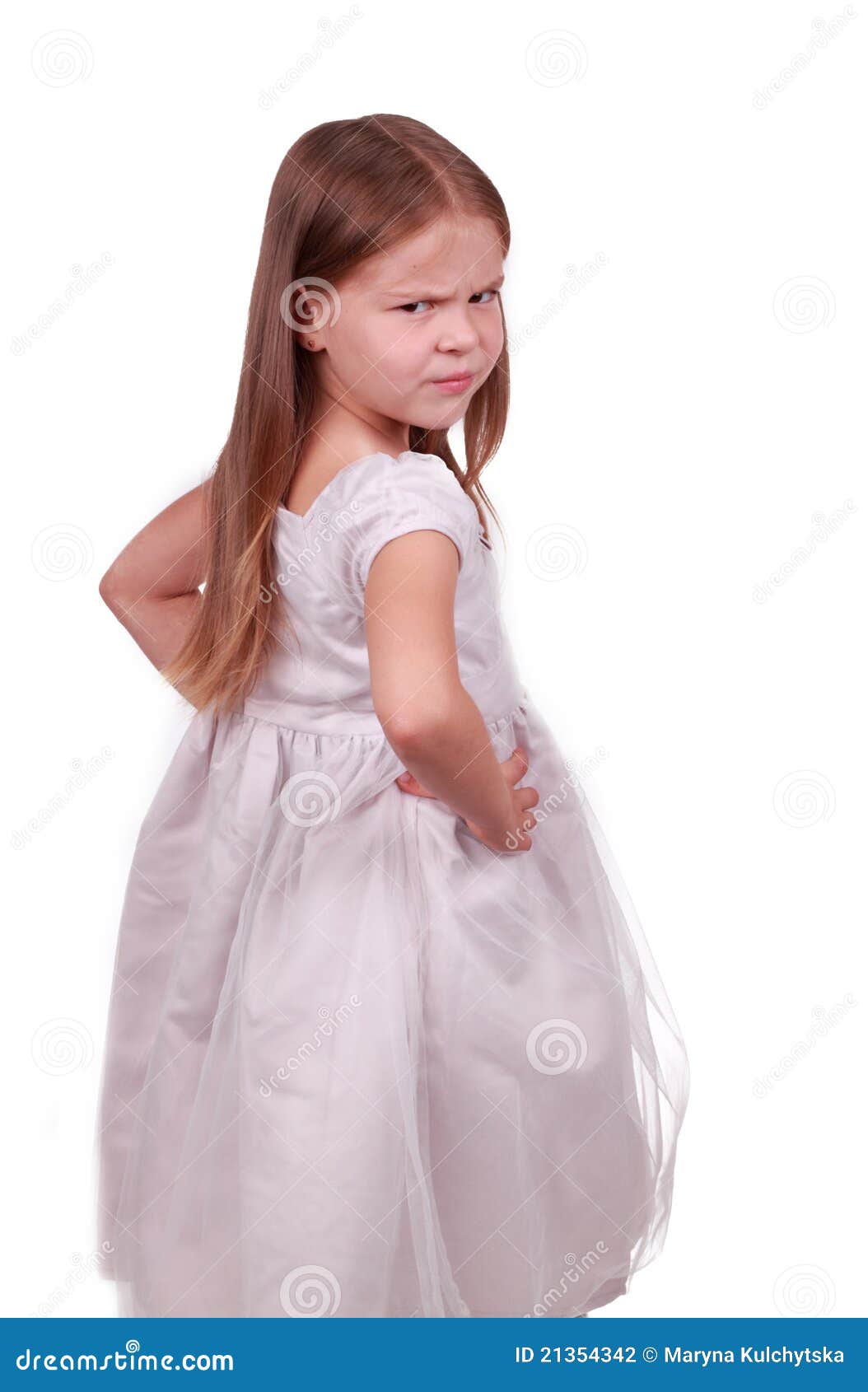 Angry Little Beautiful Girl In A Grey Dress. Stock Photo - Image: 21354342 Angry Little Beautiful Girl In A Grey Dress. Stock Photo - Image: 21354342
