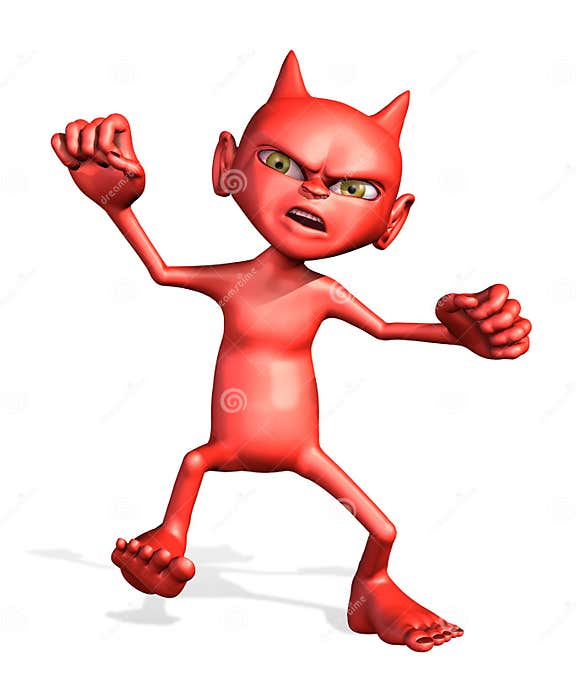 Angry Little Devil stock illustration. Illustration of bratty - 2244335