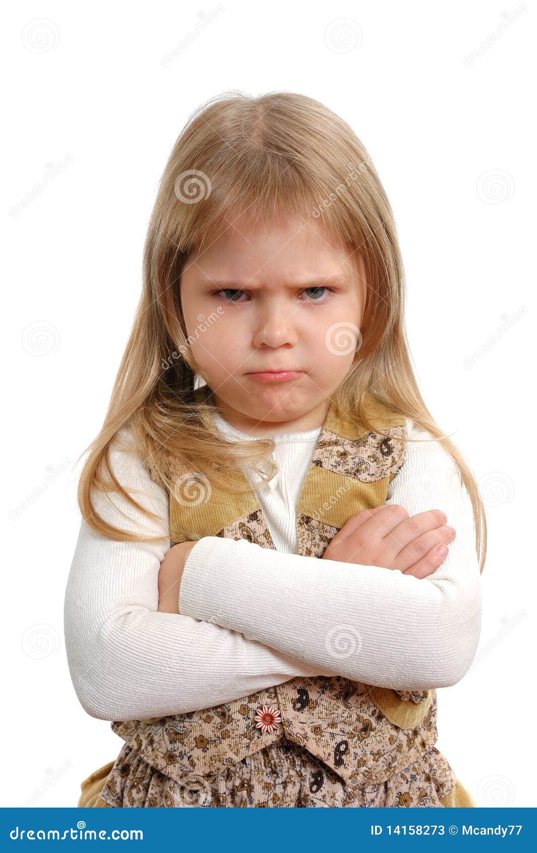 The Angry Little Girl Stock Photos - Image: 14158273