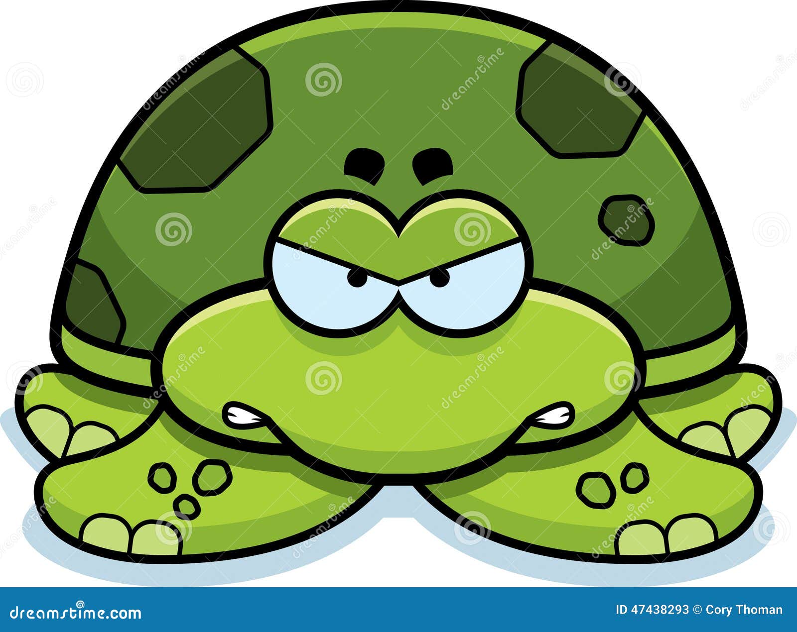 Angry Little Sea Turtle stock vector. Illustration of shell - 47438293