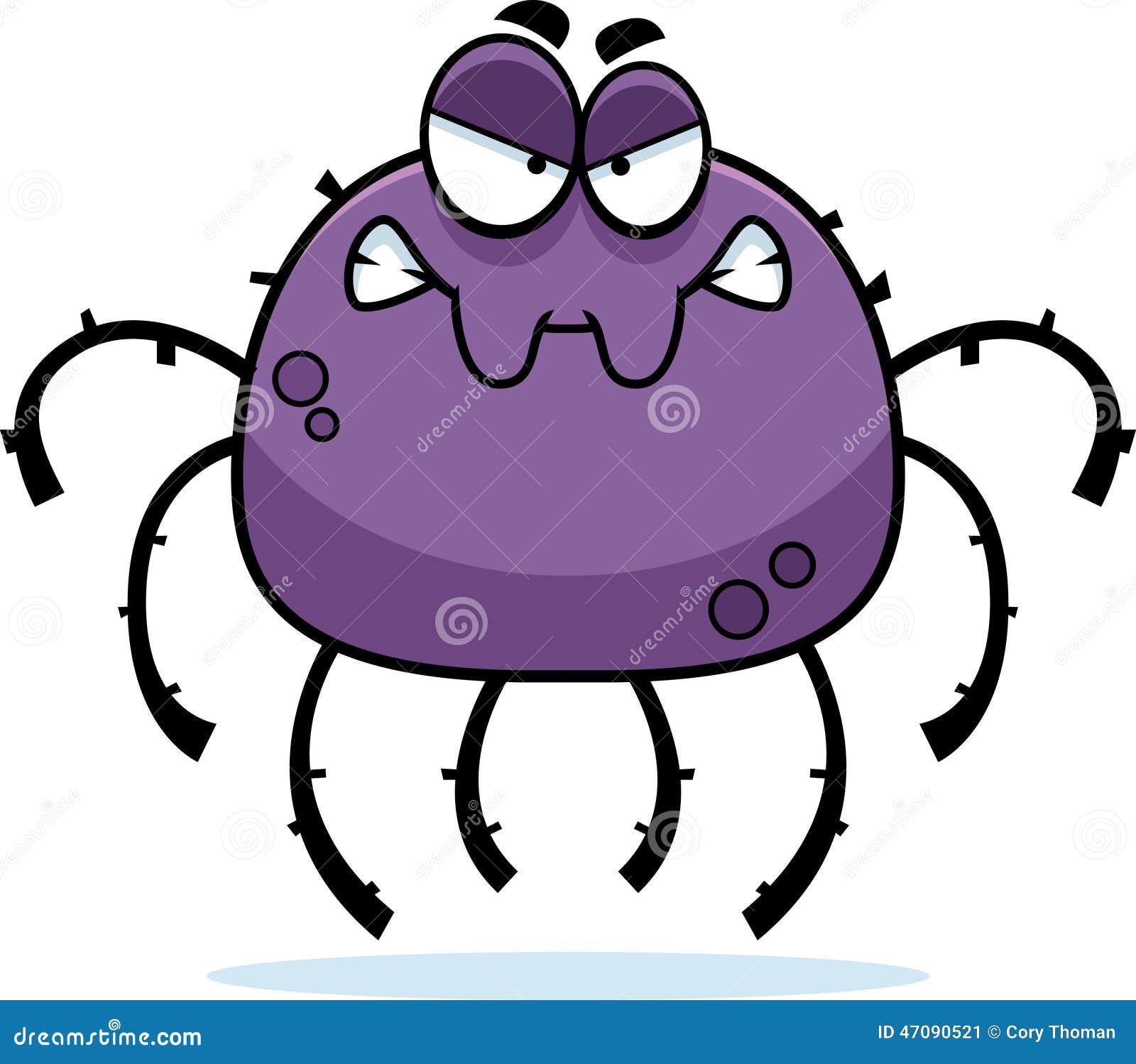 Angry Little Spider stock vector. Illustration of graphic - 47090521