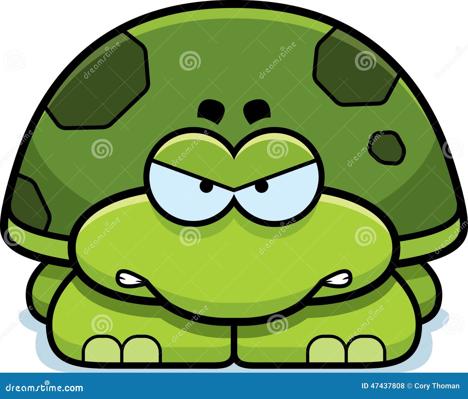Angry Little Turtle stock vector. Illustration of shell - 47437808