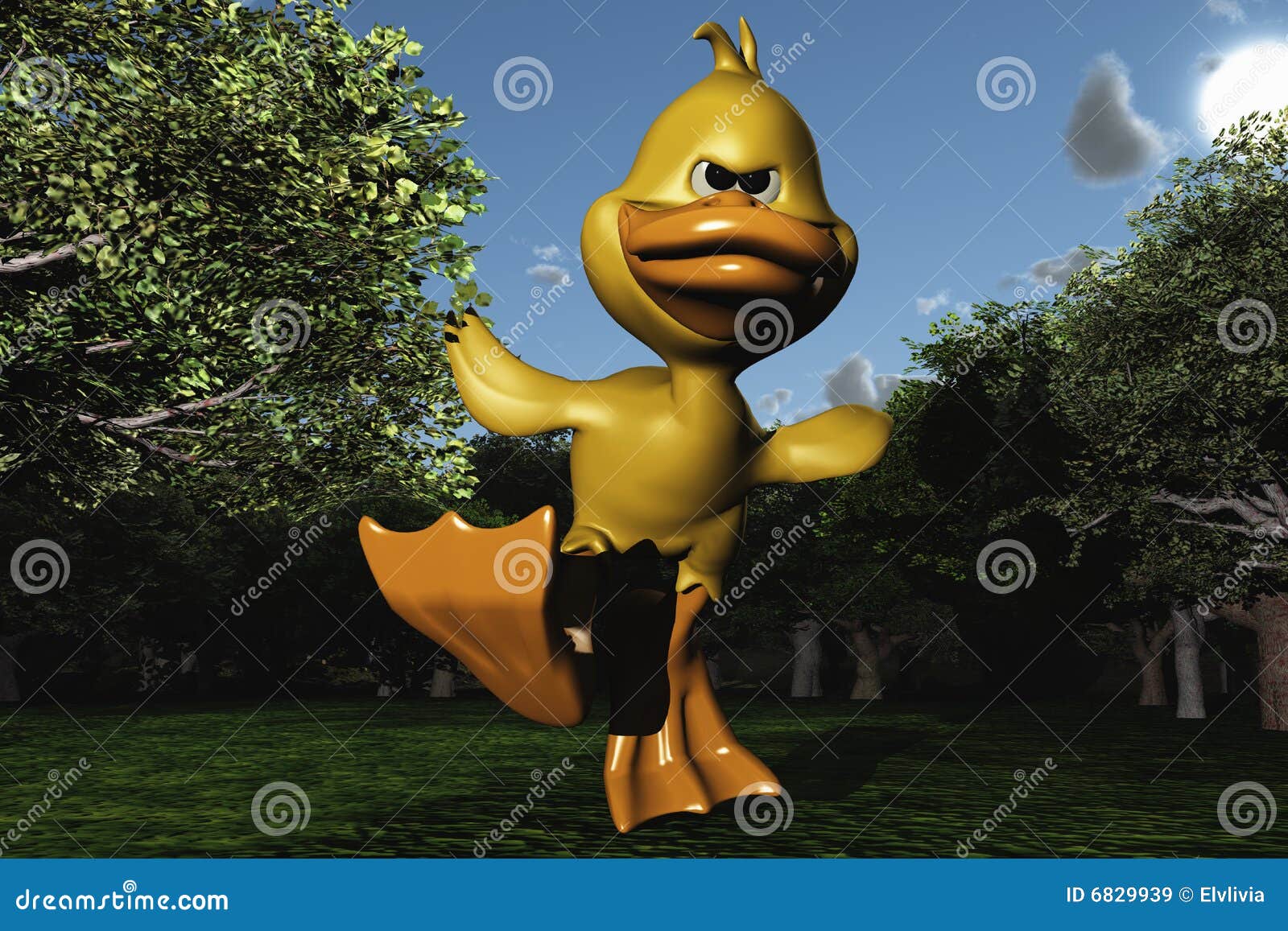 Angry Looking Duck stock illustration. Illustration of generated - 6829939