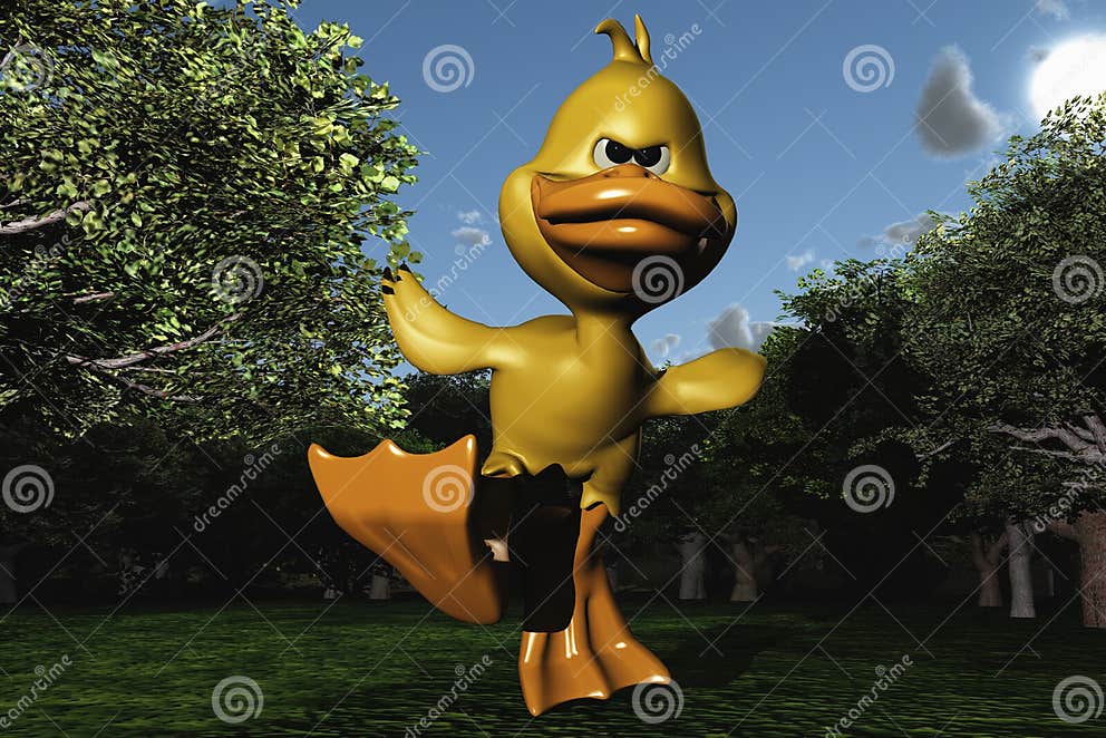 Angry Looking Duck stock illustration. Illustration of generated - 6829939