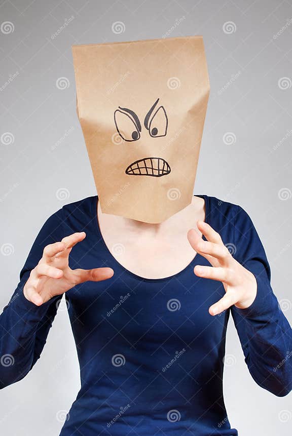 Angry Looking Person Attacking Something Stock Photo - Image of crime ...