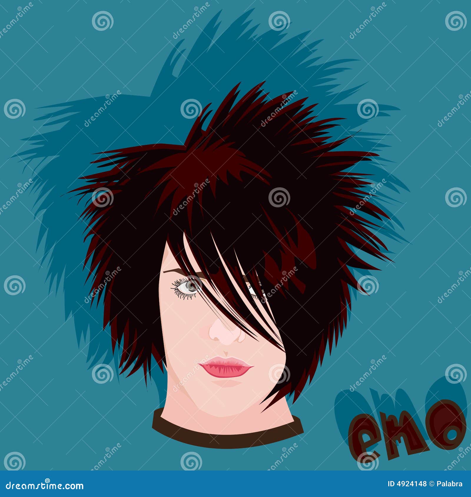 Angry Looking Crucian Carp In Profile View On A Blue-green Gradient ...