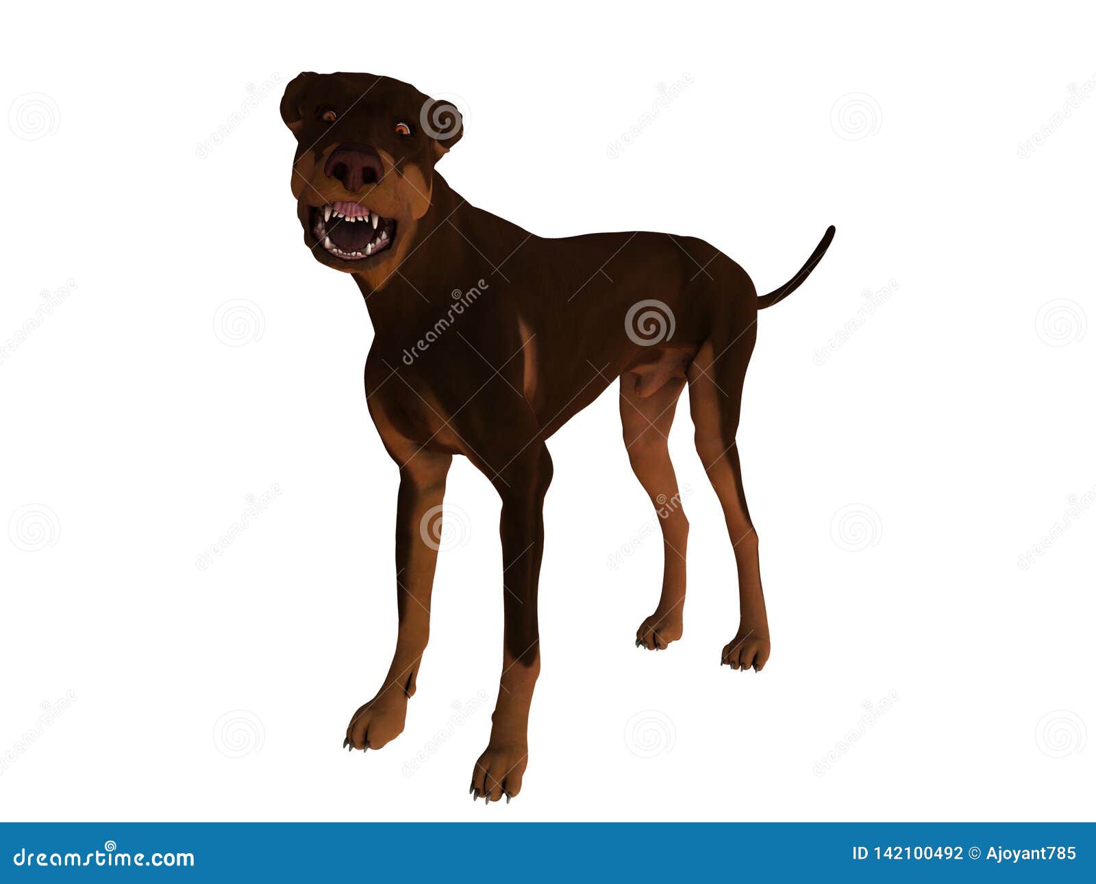 Angry mad dog stock photo. Illustration of domestic - 142100492