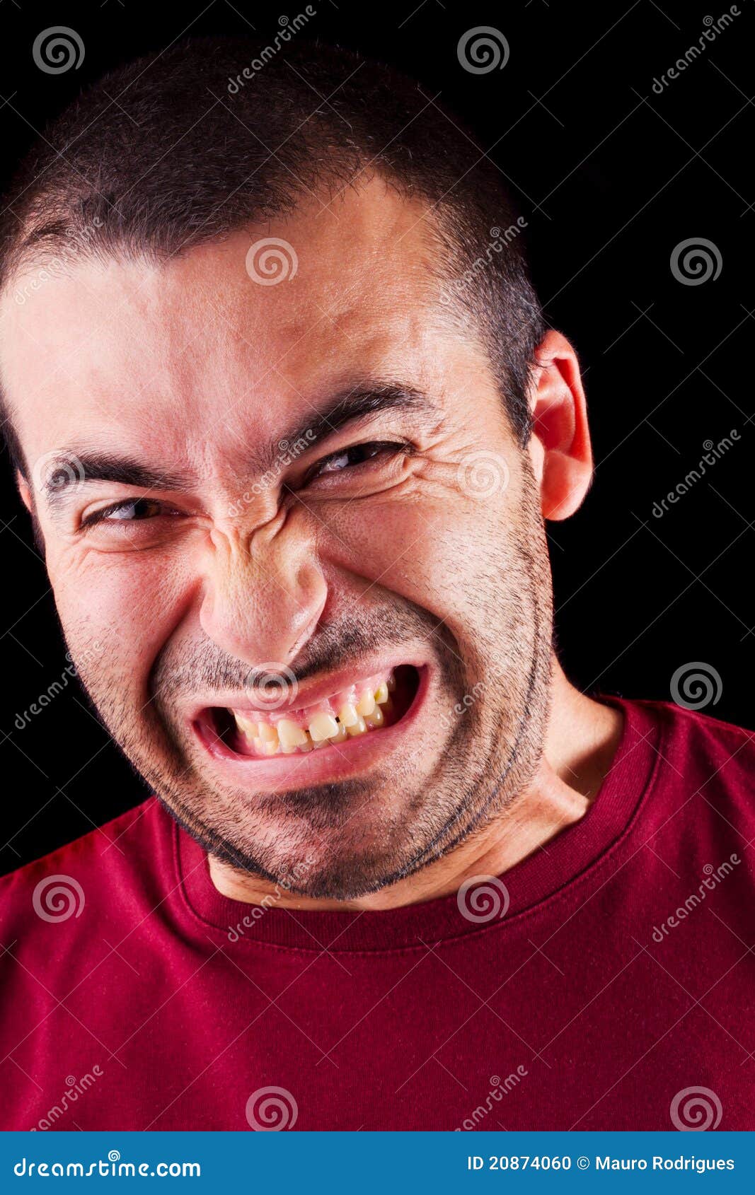 Angry male man stock photo. Image of black, face, madness - 20874060