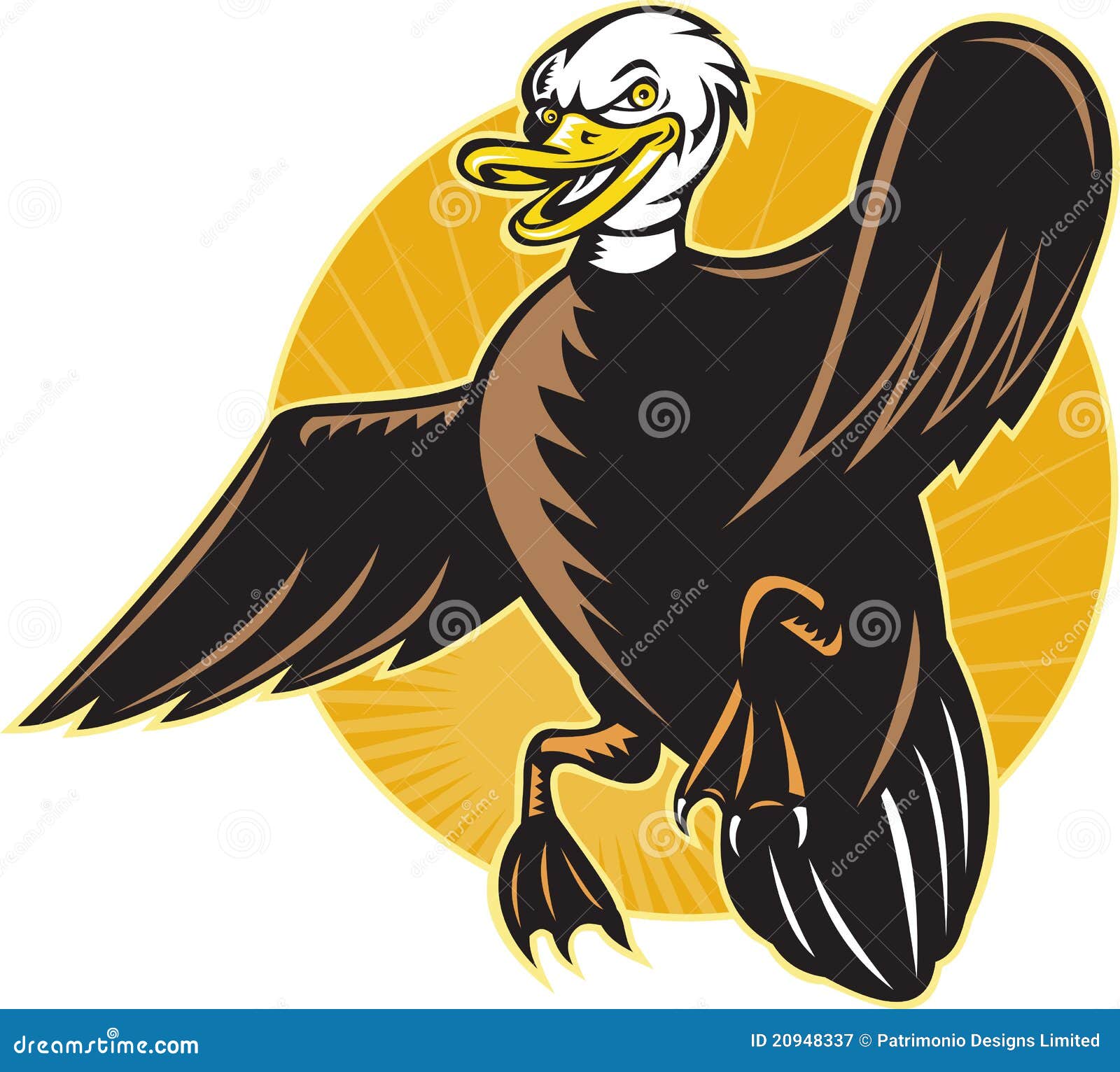 Duck Flying Animal Symbol Icon Silhouette Cartoon Vector ...