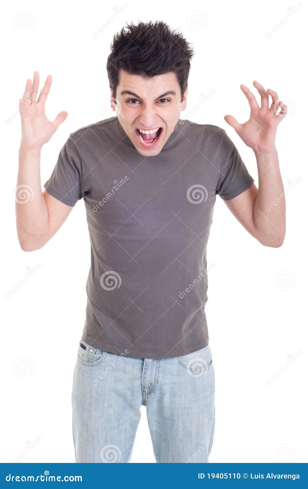 Angry man stock photo. Image of emotion, furious, handsome - 19405110