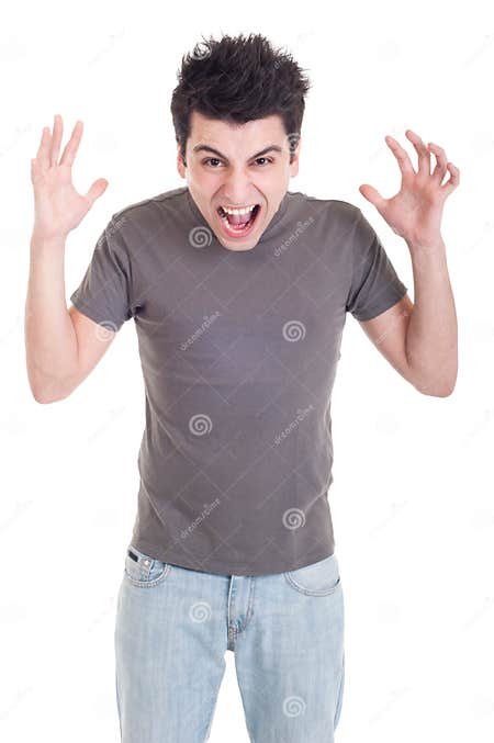 Angry man stock photo. Image of emotion, furious, handsome - 19405110