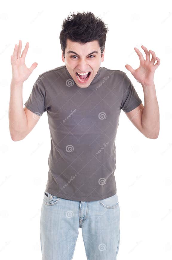 Angry man stock photo. Image of emotion, furious, handsome - 19405110