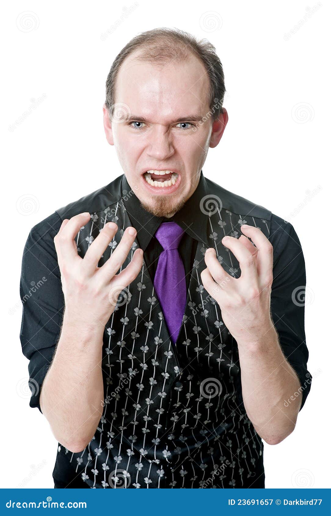 Angry man stock image. Image of open, attractive, mouth - 23691657