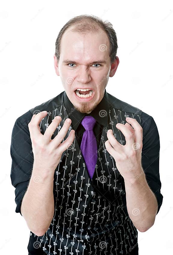 Angry man stock image. Image of open, attractive, mouth - 23691657