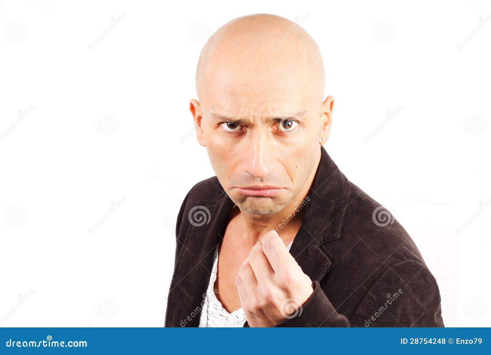 Angry man stock photo. Image of casual, attractive, frowning - 28754248