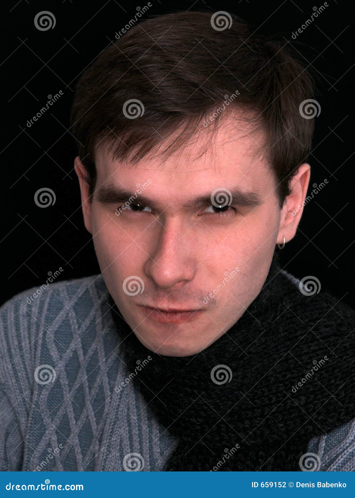 Angry man stock photo. Image of grudge, human, face, look - 659152