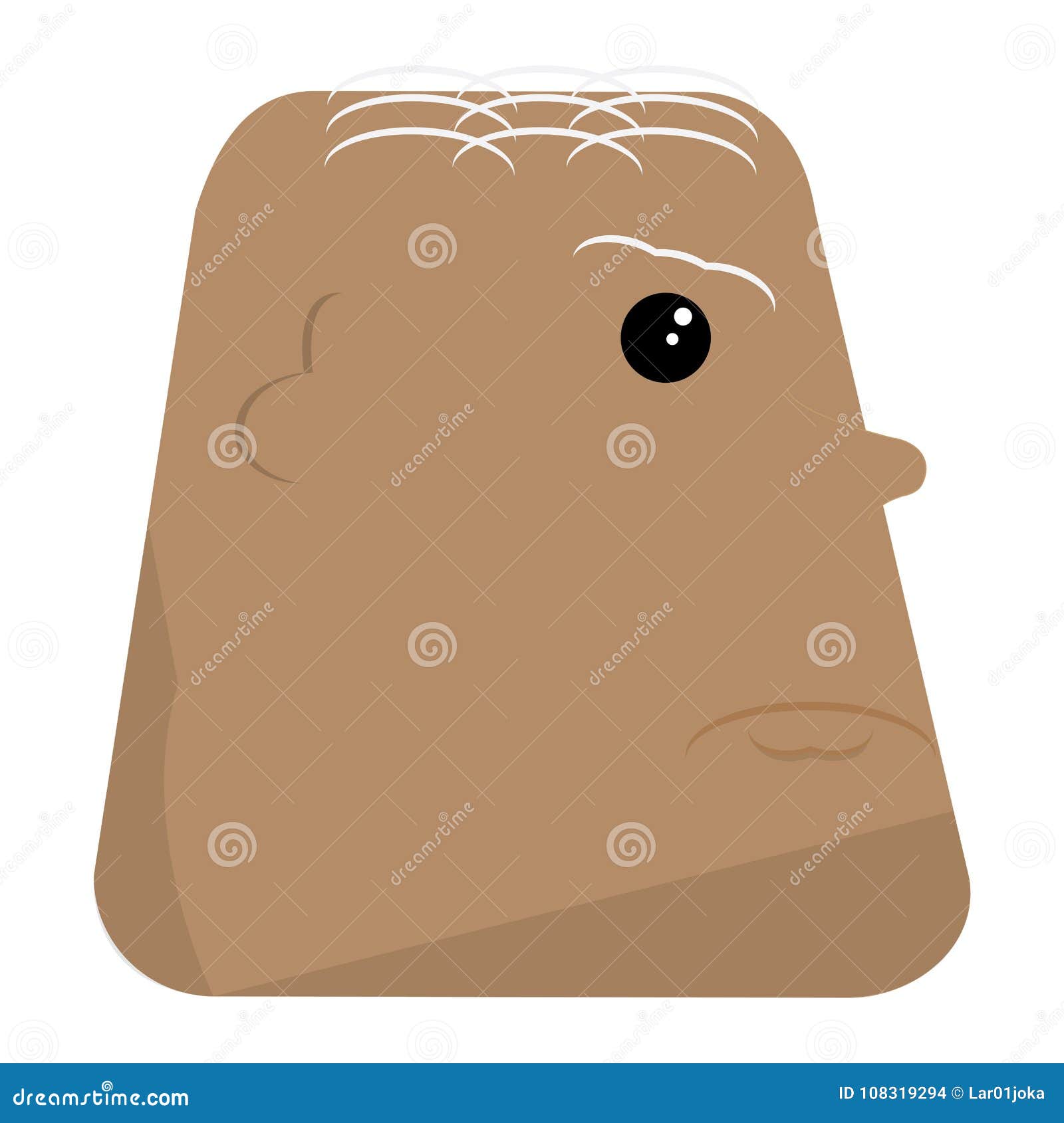 Angry man avatar stock vector. Illustration of human - 108319294